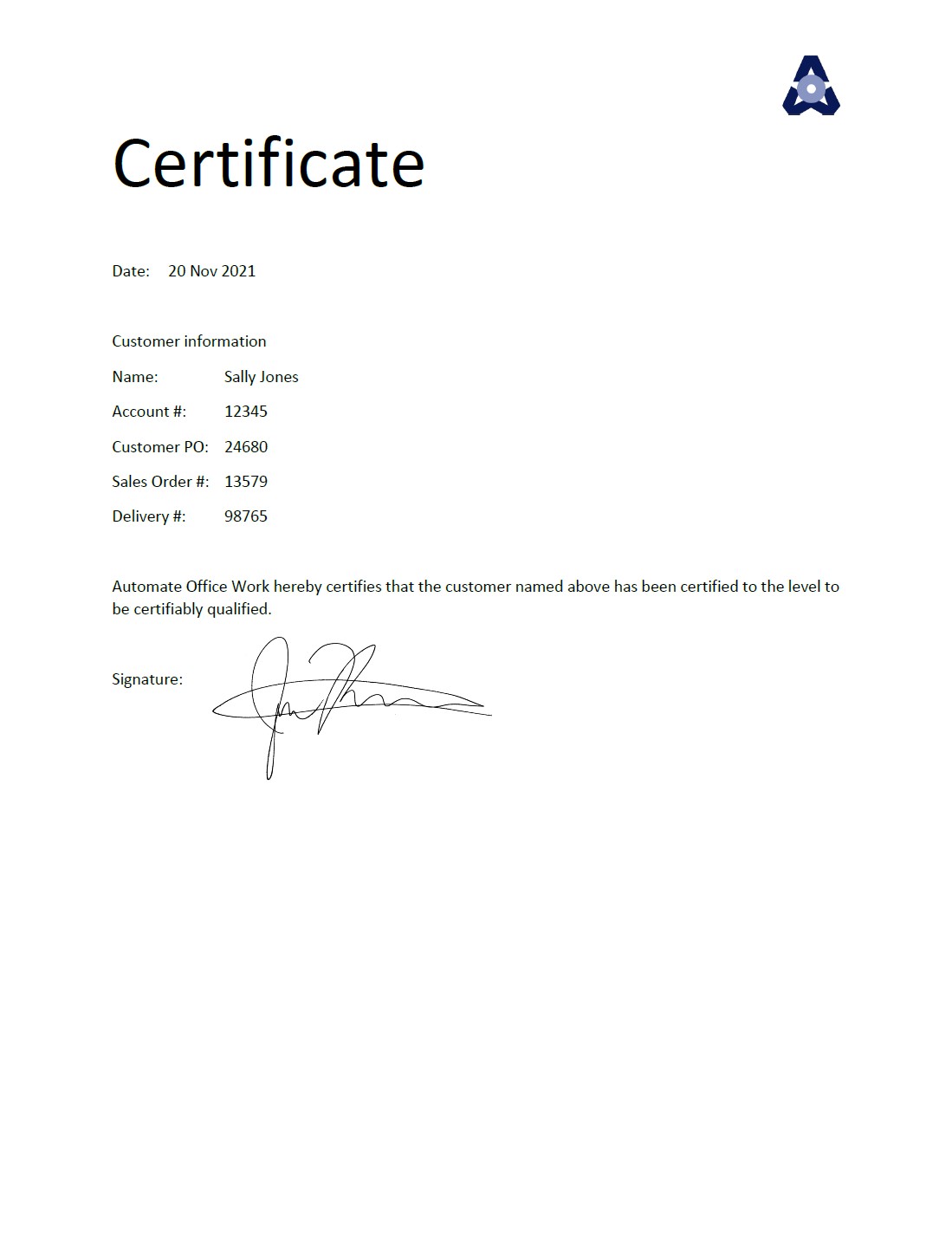 Inserting a signature image into a PDF | Automate Office Work